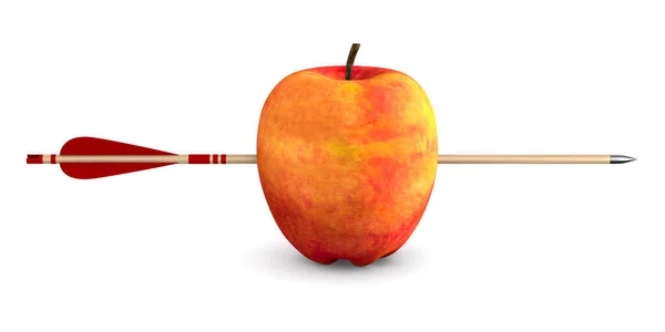Arrow Through Red Apple Stock Photo by ©HitToon 12493023