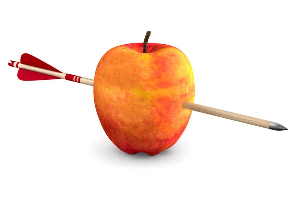 Arrow Through Red Apple Stock Photo by ©HitToon 12493023