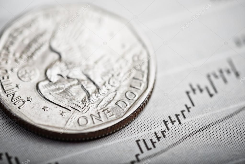 One dollar on chart — Stock Photo © valphoto #55370425