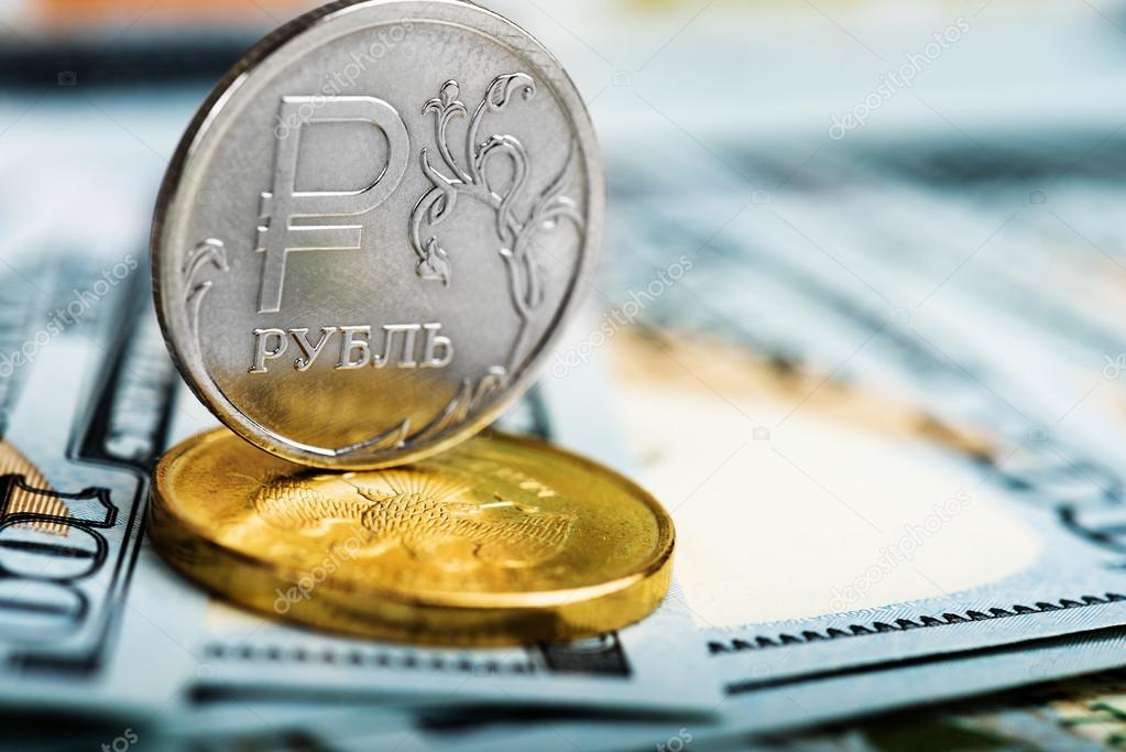 Russian roubles coins — Stock Photo © valphoto #60402439