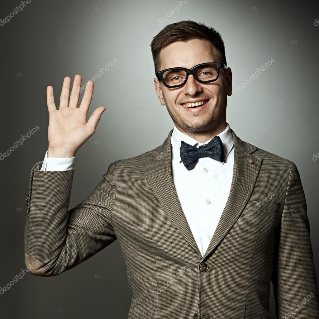 Nerd says Hello — Stock Photo © haveseen #67576845