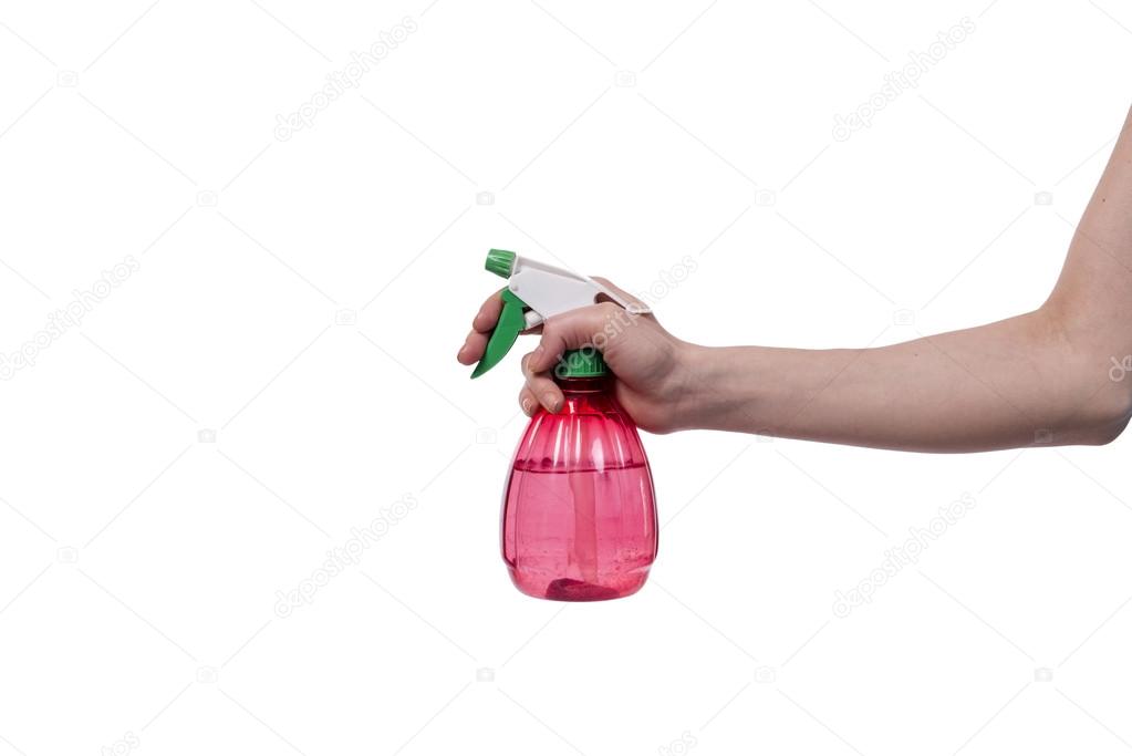 Aspersor de jardín de mano aislado en blanco — Foto de stock © Elnur ...