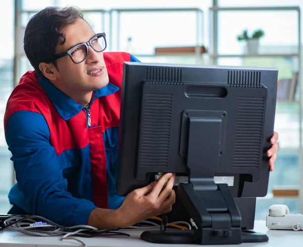 Man breaking computer Stock Photos, Royalty Free Man breaking computer ...
