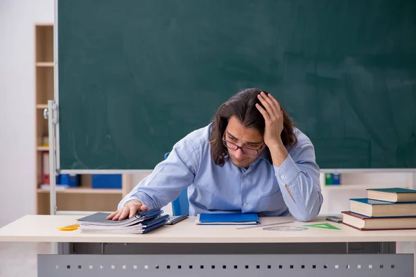 Stressed Teacher Grading