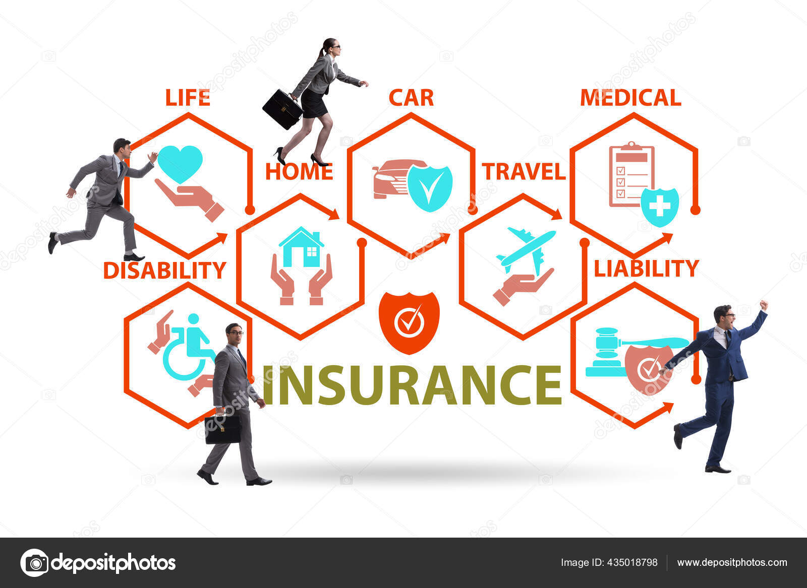Concept of various types of insurance Stock Illustration by ©Elnur ...