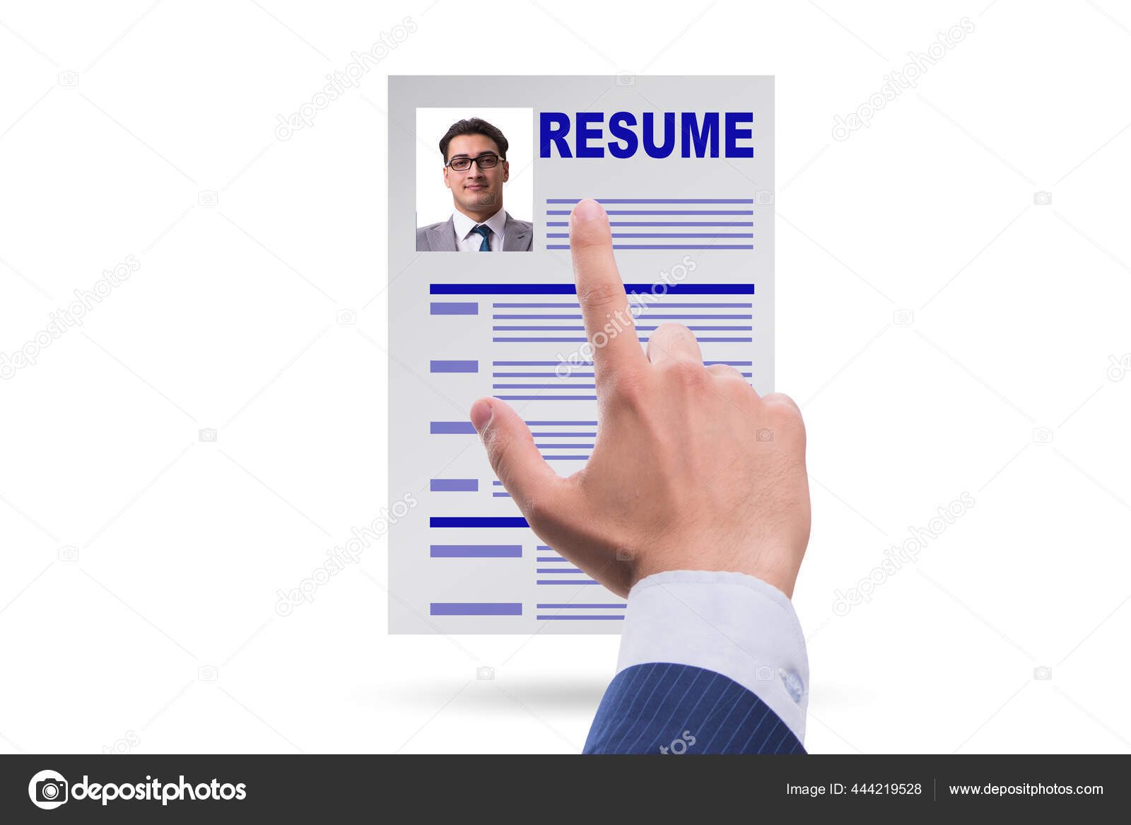 Recruitment and employment concept with cv — Stock Photo © Elnur ...