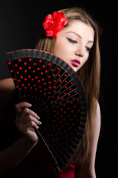 Woman with fan Stock Photos, Royalty Free Woman with fan Images ...