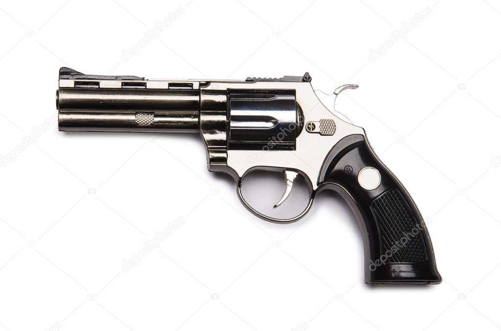 Handgun isolated on white — Stock Photo © Elnur_ #67118567