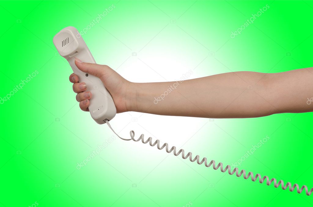 Hand with phone — Stock Photo © Elnur_ #69147451