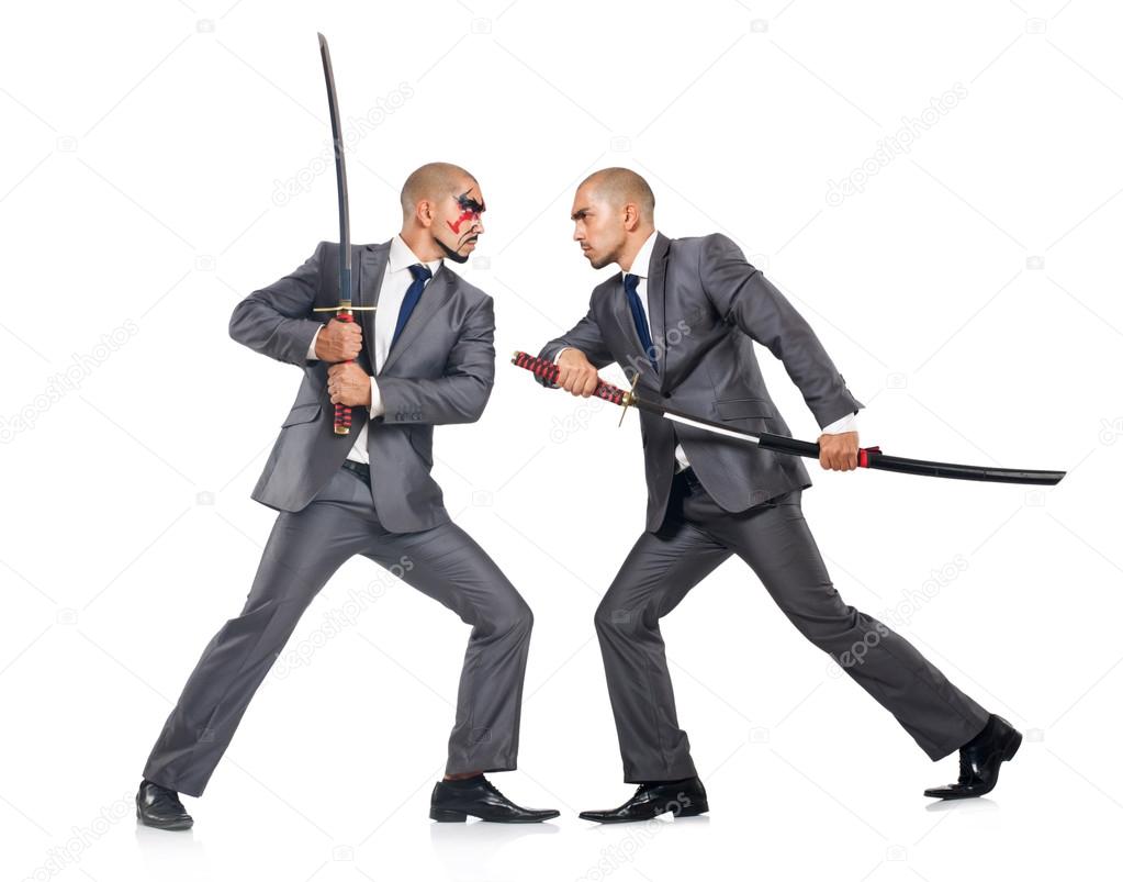 Two men with sword — Stock Photo © Elnur_ #69157453