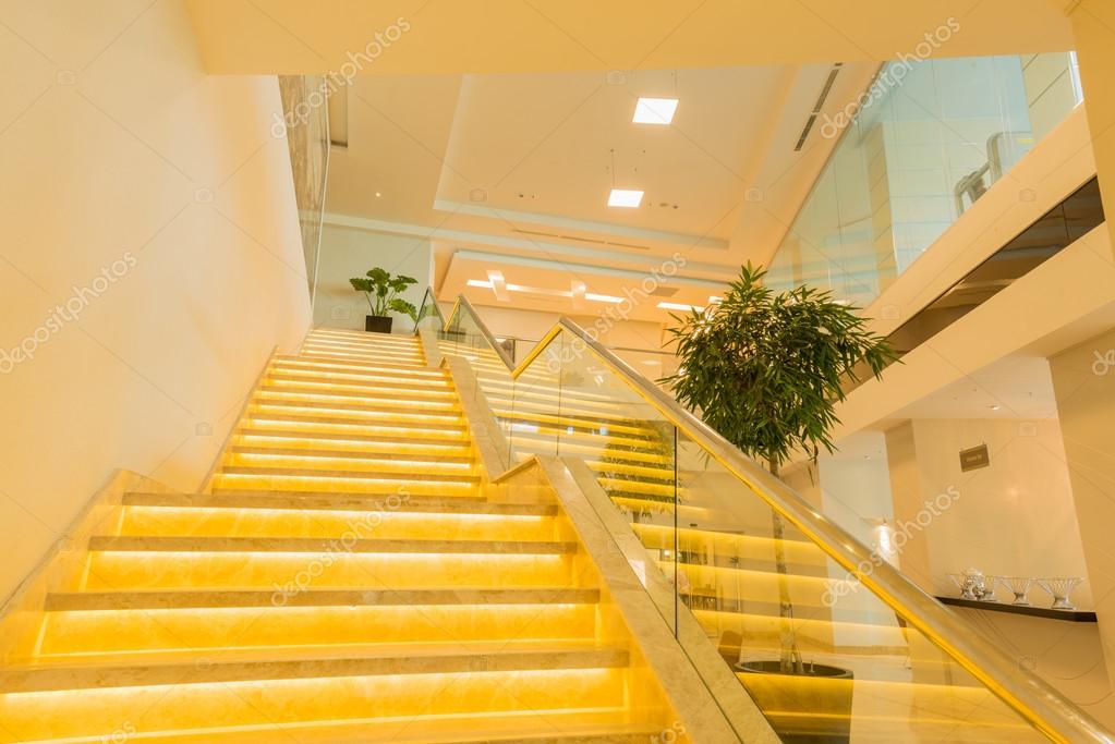 Stair case in the modern hotel interior Stock Photo by ©Elnur_ 78172806