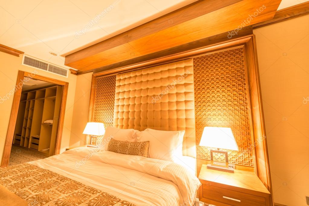 Hotel room with modern interior — Stock Photo © Elnur_ #83045800
