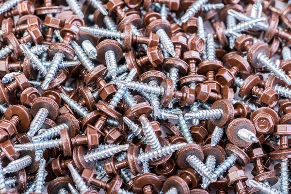 Many screws arranged as background Stock Photo by ©Elnur_ 83050318