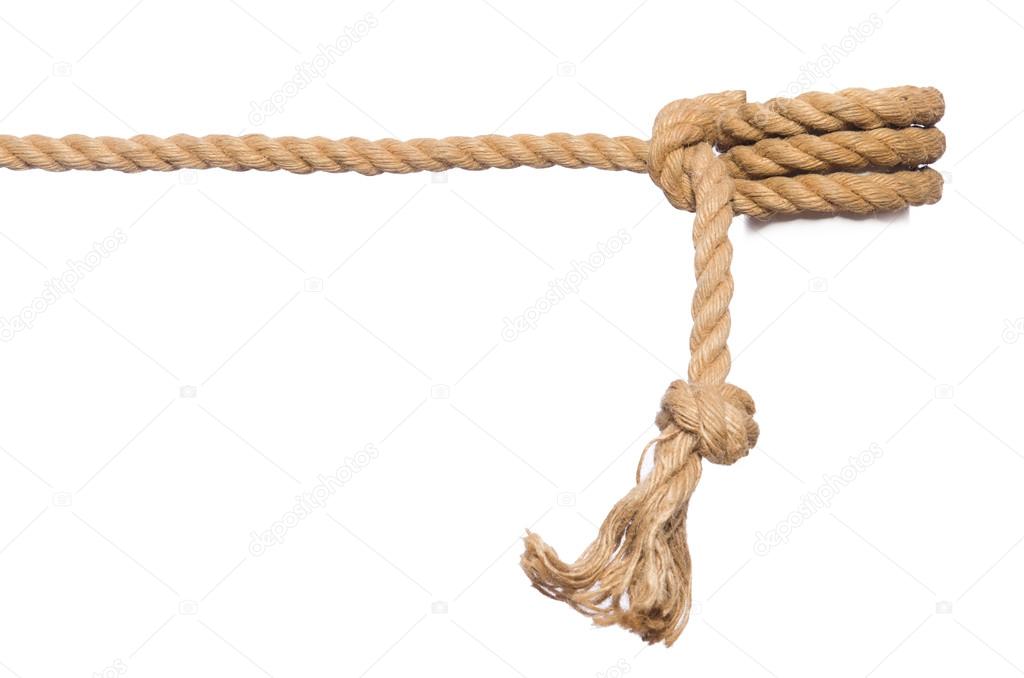 Rope isolated on the white background Stock Photo by ©Elnur_ 85857022