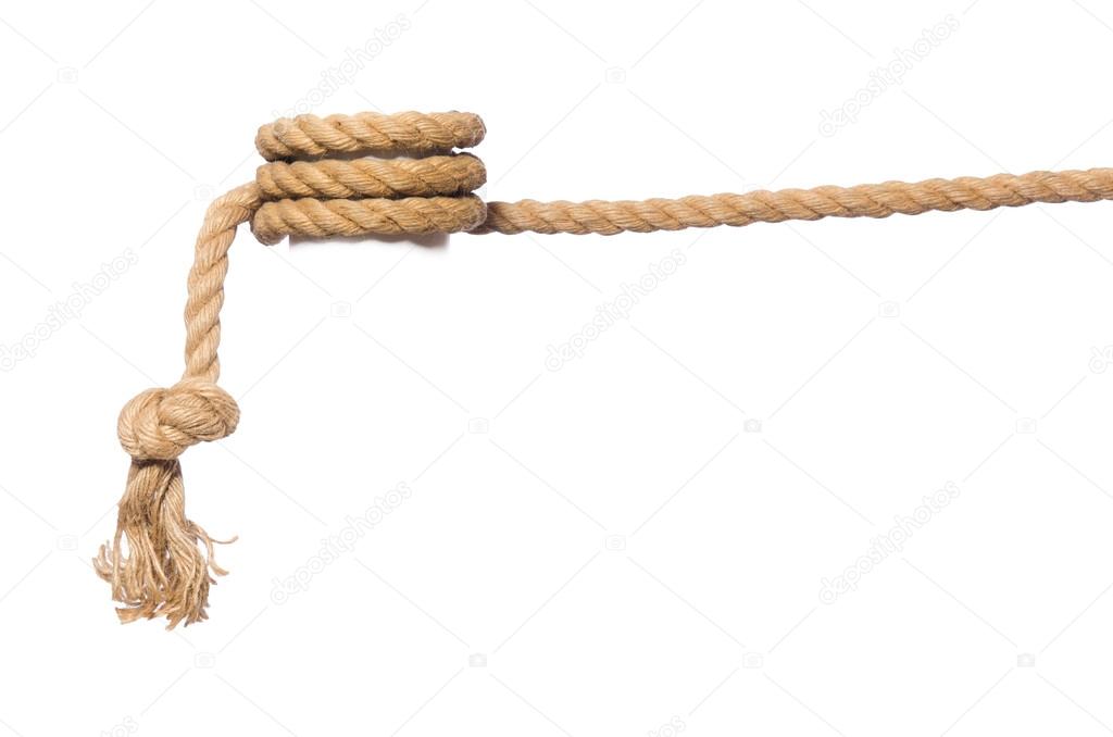 Rope isolated on the white background Stock Photo by ©Elnur_ 87526238