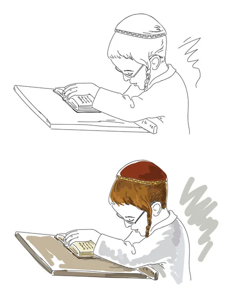 Little jewish boy Vector Art Stock Images | Depositphotos