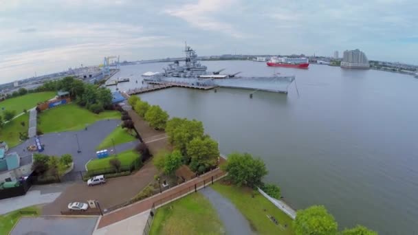 Museum battleship USS New Jersey — Stock Video © Paha_L #114063358
