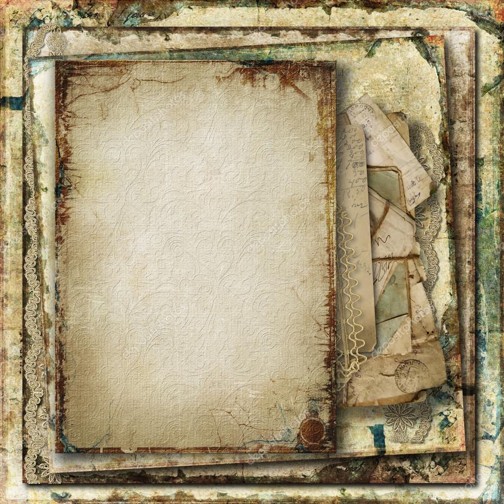 Background with old cards Stock Photo by ©chiffa 74925987