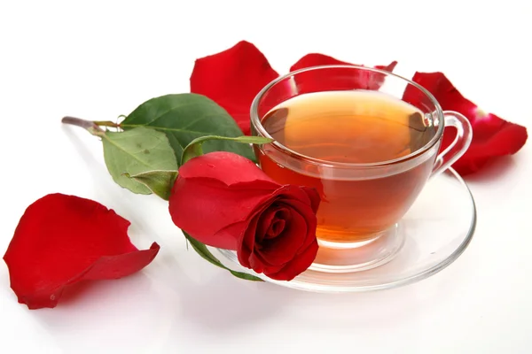 Tea cup and roses Stock Photo by ©Elena777 61605907