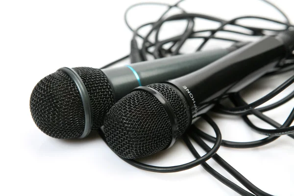 Two microphones Stock Photo by ©Elena777 35580193