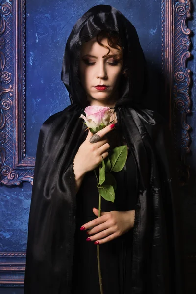 Very pretty woman vamp praying — Stock Photo © Demian #60251075