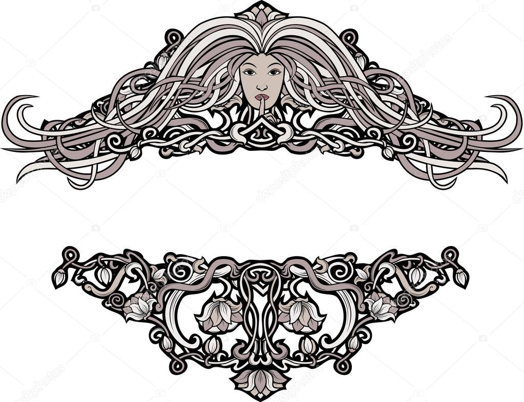 Wide borders in retro style Stock Vector by ©kristino0702 55098895