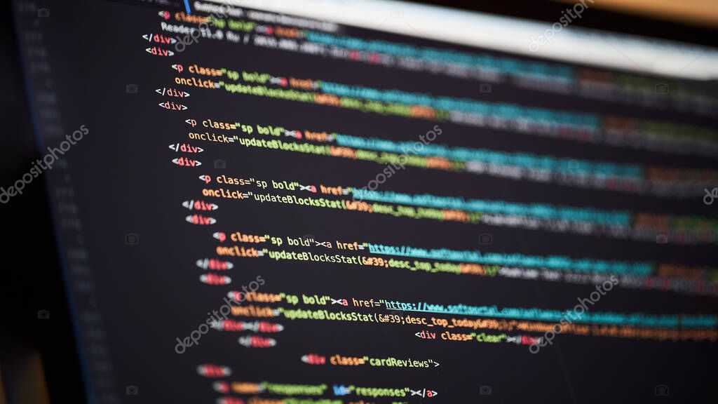 Código de programación fondo abstracto del desarrollador de software. 2022