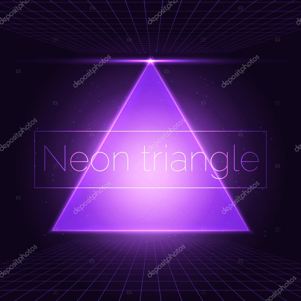 Neon triangle Stock Vector Image by ©logoff #72754323