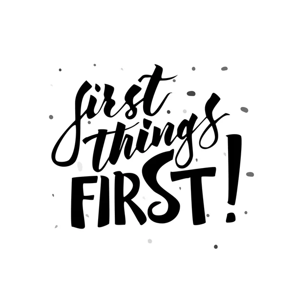 First thing Vector Art Stock Images | Depositphotos