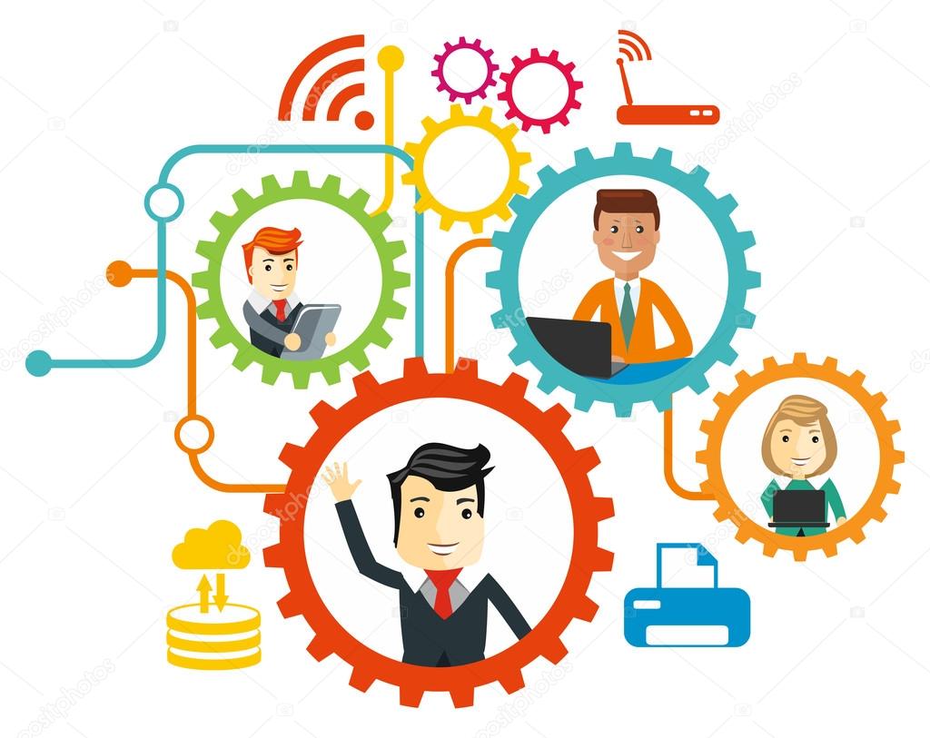 Business team. Cartoon characters. Stock Vector Image by ©itmuryn ...