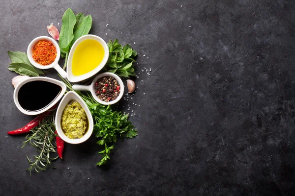 Herbs, condiments and spices Stock Photo by ©karandaev 108606528