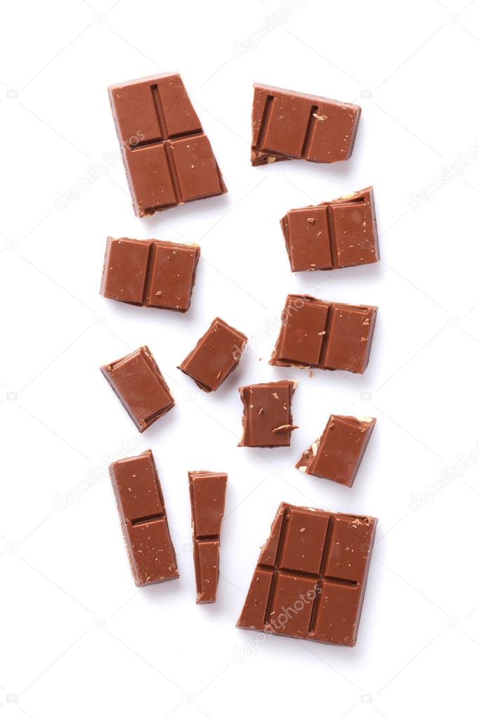 Broken chocolate bar Stock Photo by ©karandaev 114108360