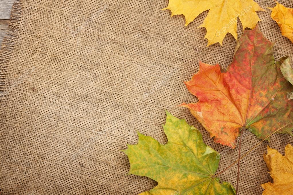 Burlap Leaves Wallpapers