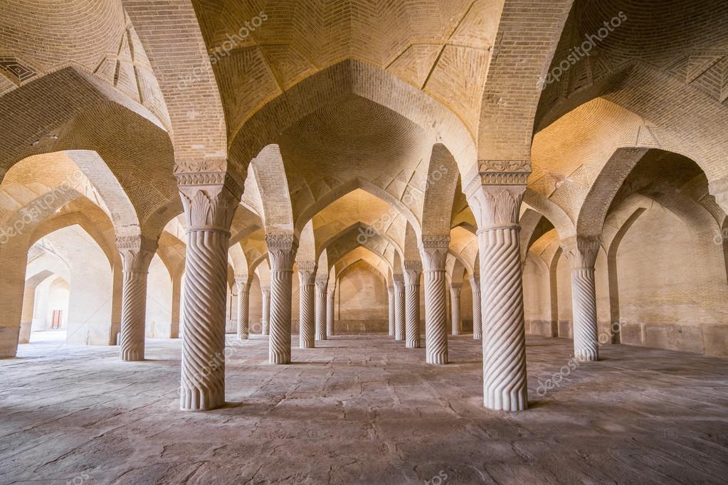 Beautiful columns in Vakil Mosque – Stock Editorial Photo © mazzzur ...