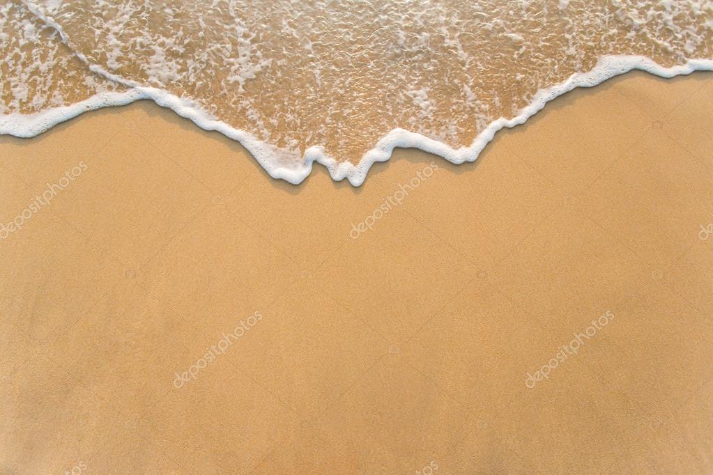 Wave on sand beach — Stock Photo © mazzzur #68568027