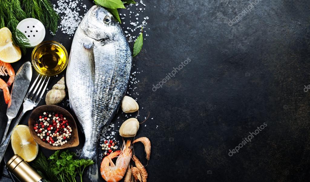 Delicious fresh fish — Stock Photo © klenova #61608279