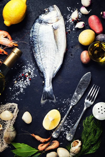 Delicious fresh fish — Stock Photo © klenova #61608279