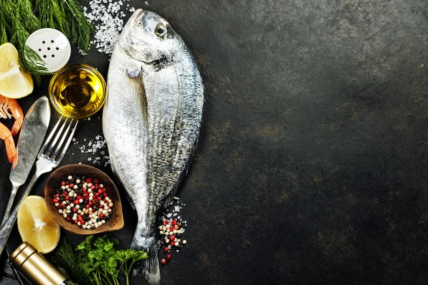 Delicious fresh fish — Stock Photo © klenova #61608279