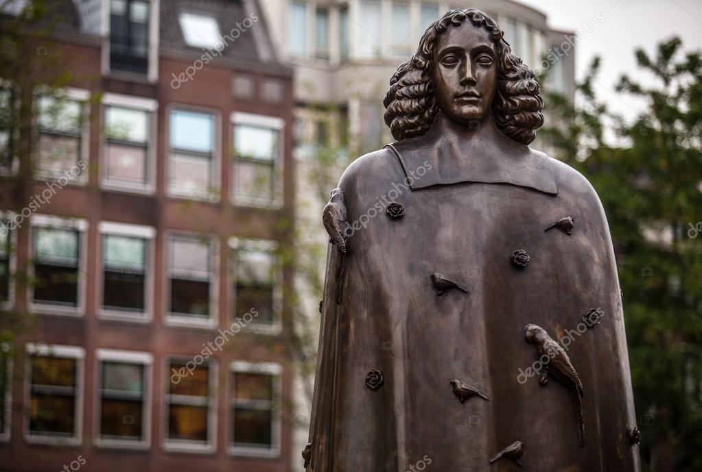 City sculpture from bronze of Spinoza Stock Photo by ©innervision 84499406
