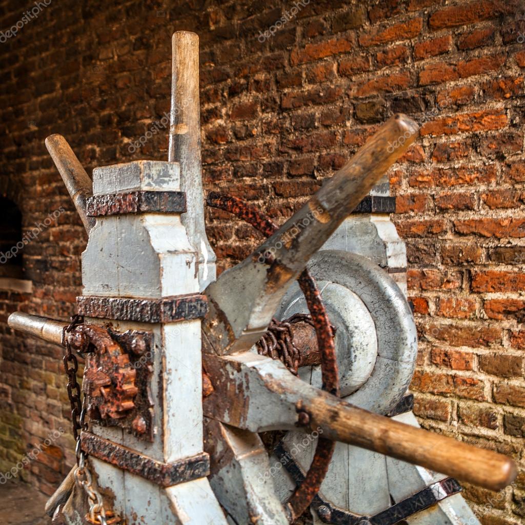 Medieval construction of open castle gate Stock Photo by ©innervision ...