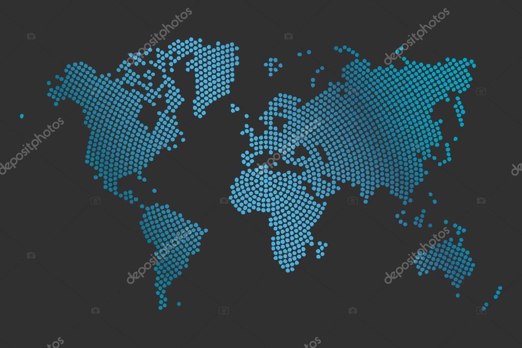 Mapa del mundo vector Vector de stock por ©portokalis 96555274