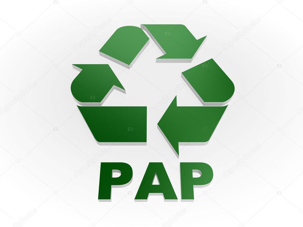 Recycle PAP sign (Recycling codes - Paper) — Stock Photo © yuriy2design ...