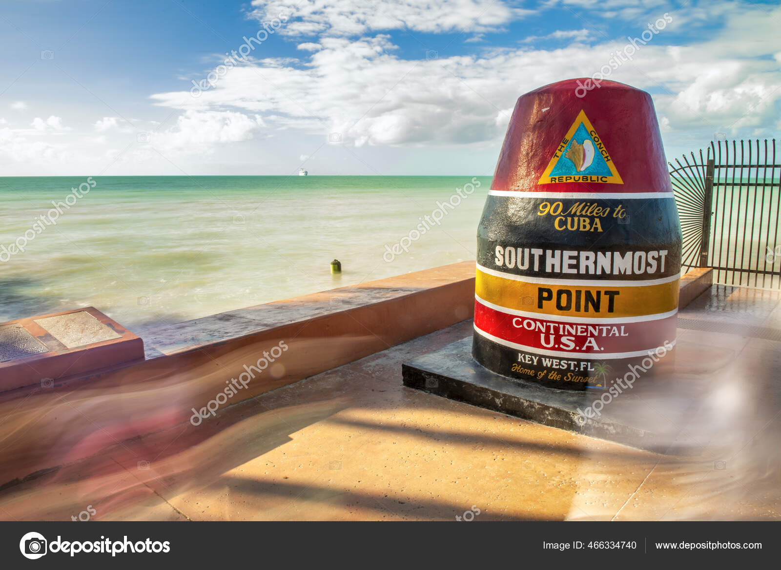 Southernmost Point Florida Key West Florida Buoy Sign Marking ...