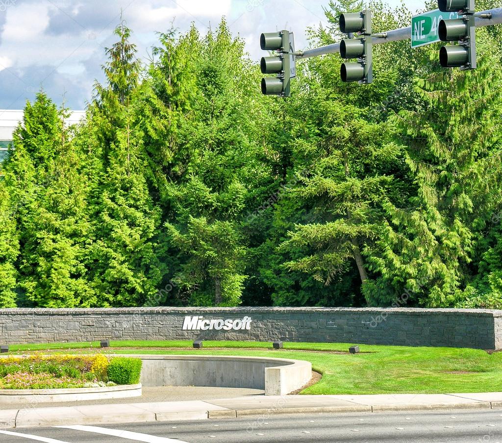Microsoft headquarters signs. Seattle – Stock Editorial Photo ...