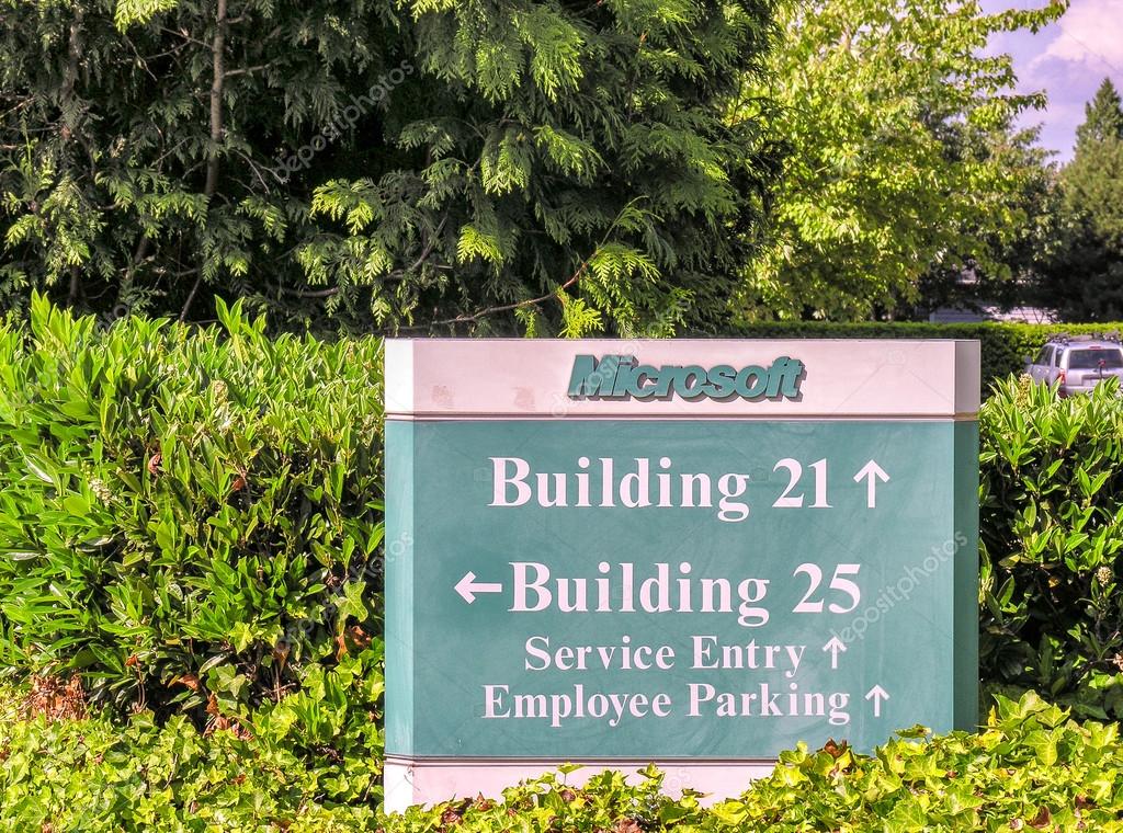 Microsoft headquarters signs. Seattle – Stock Editorial Photo ...