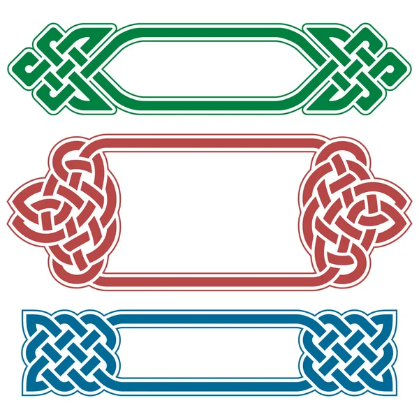 Vector Celtic Frame set isolated on white background Stock Vector Image ...