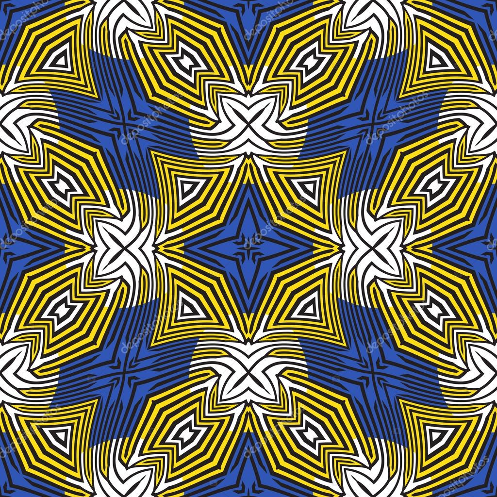 Blue and yellow stripes pattern Stock Vector Image by ©robertosch #97789160
