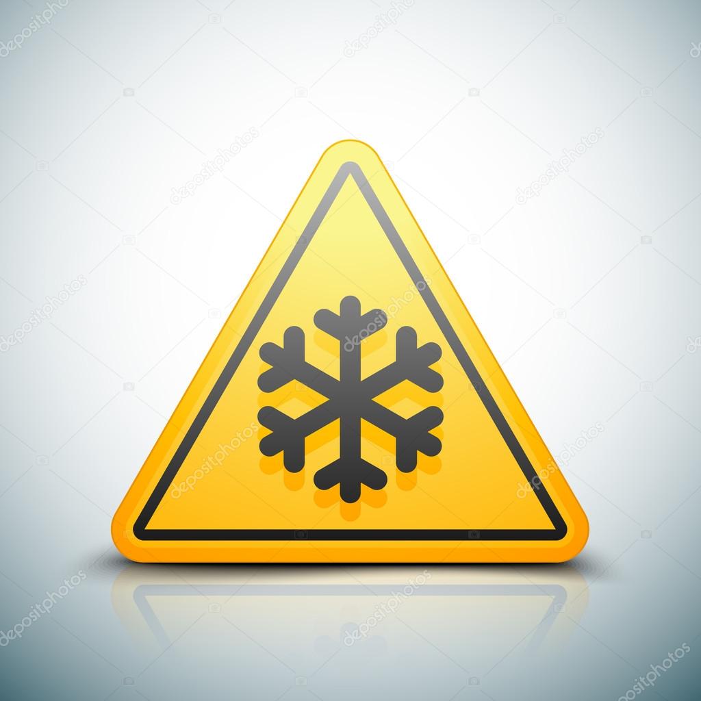 Cold Warning snowflake icon Stock Vector Image by ©Yuriy_Vlasenko ...