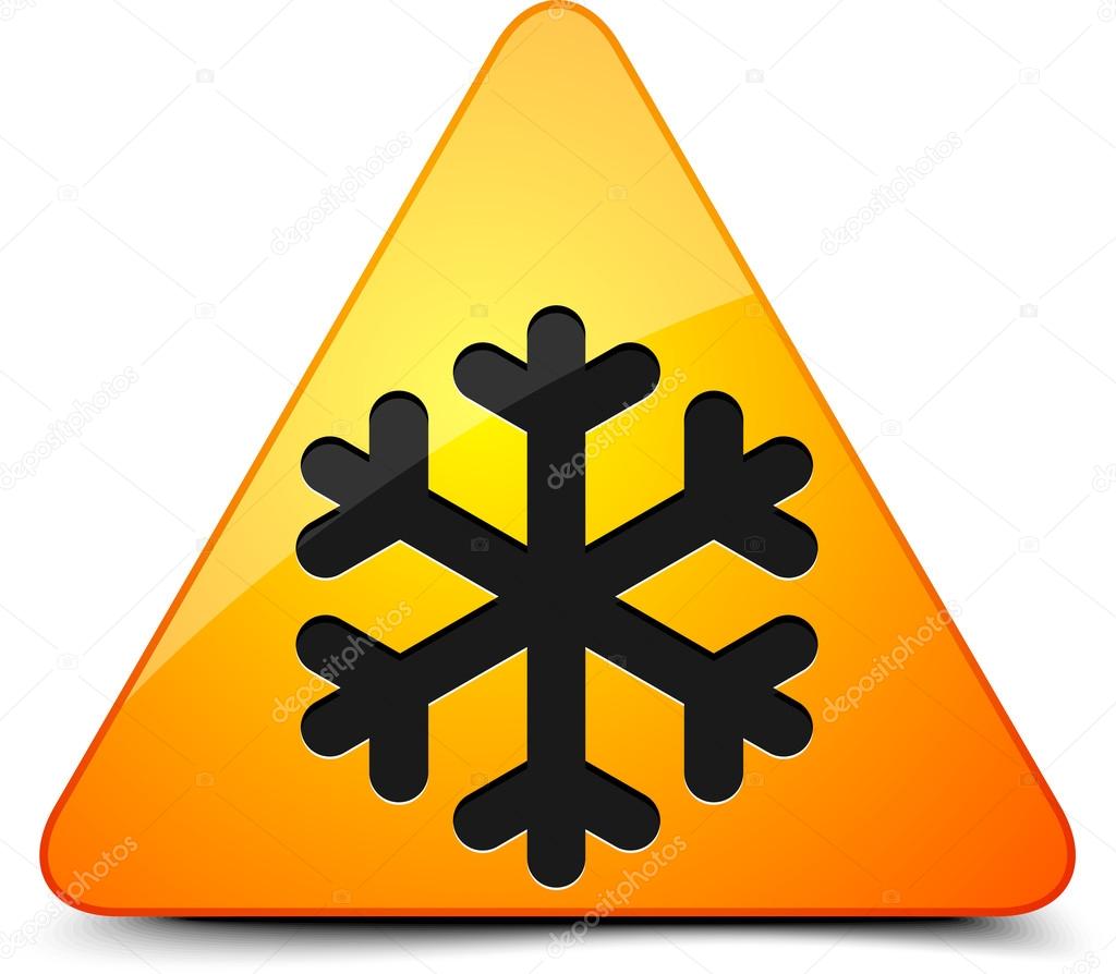 Cold Warning snowflake icon Stock Vector Image by ©Yuriy_Vlasenko ...