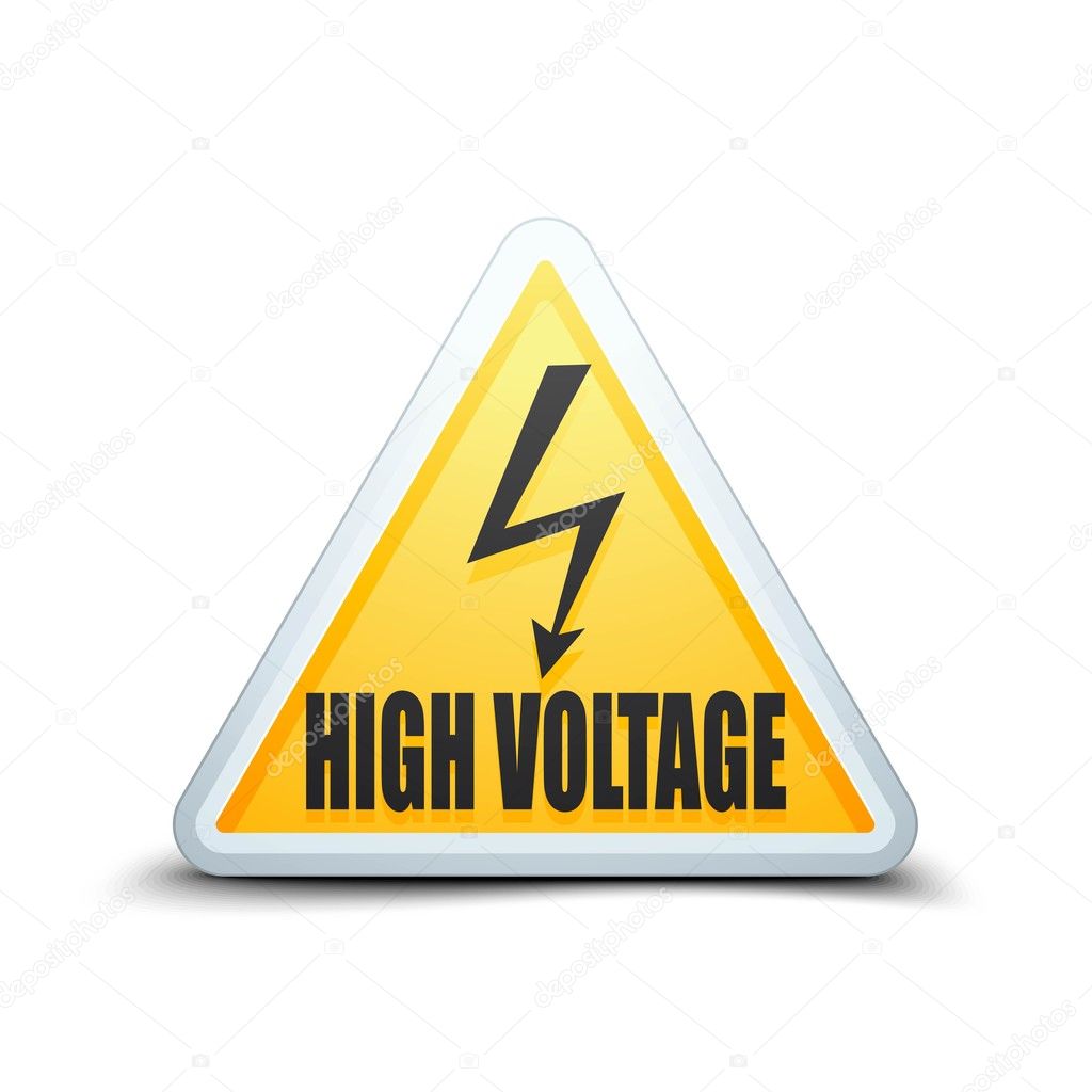 High voltage sign Stock Vector by ©Yuriy_Vlasenko 101007800